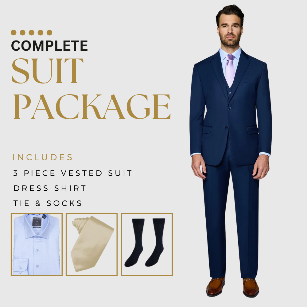 The Complete Suit Package Including Suit Jacket / Pants – TUXEDO MAX